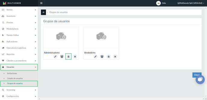 Crear grupos de usuarios y permisos Crear grupos de usuarios y permisos